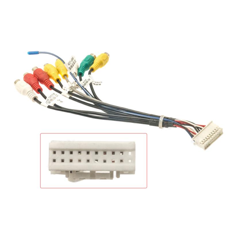 Cheap Car Audio Head Unit Stereo Wire Harness Kits 20-pin 8-head Rca ...