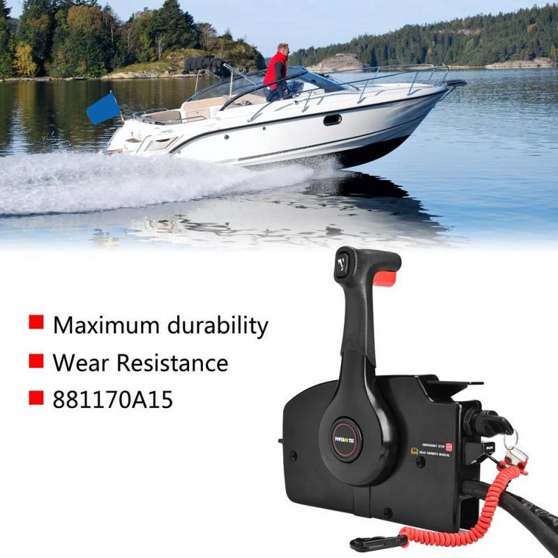 Buy Outboard Engine Side Mount Remote Control Box with 8 Pin for ...