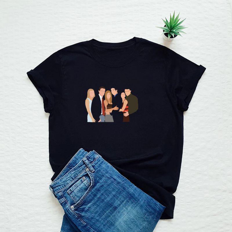 💰Kaufe Sitcom Cast Outline Classic T-Shirt Easy Men Tee Retro Girls zum ...