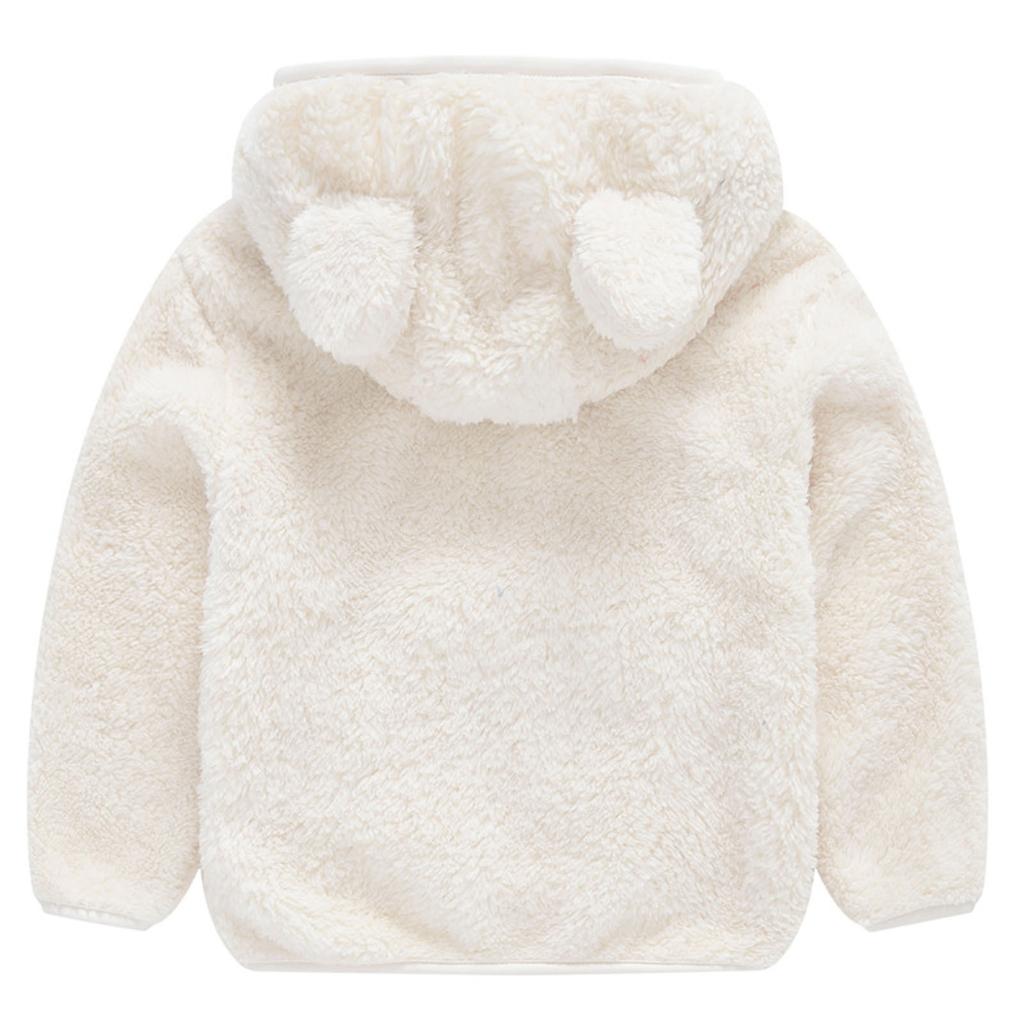 Cheap Infant And Toddler Bear Ears Cute Jacket Solid Color Hoodie ...
