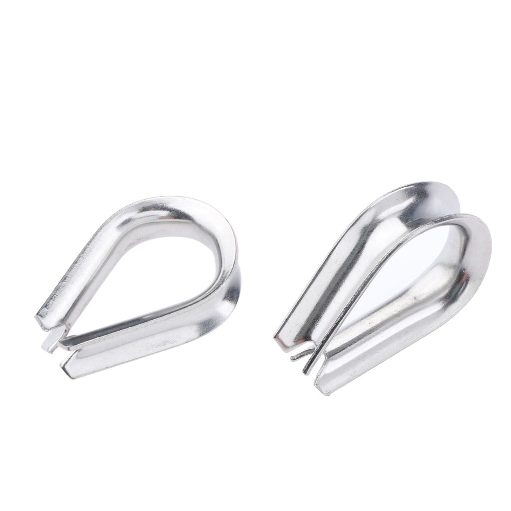 Buy 304 Stainless Steel 3/8" Diameter Wire Rope Cable Thimbles Rigging ...