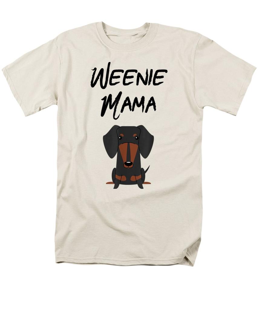 Buy Men Premium Cotton dachshund mom weiner Print Tees Funny Harajuku ...