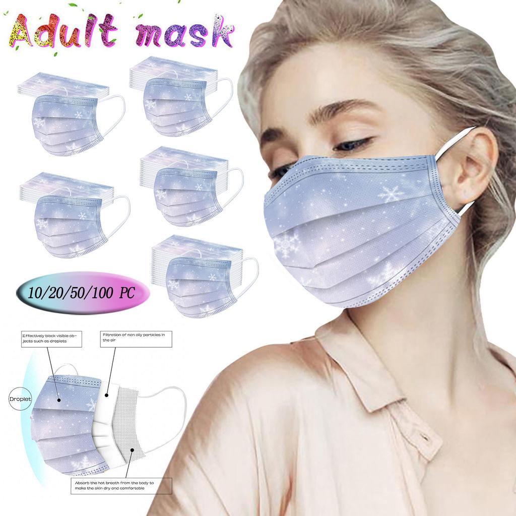 Buy SOC Adults Mask Disposable Face Mask Industrial 3Ply Ear Loop 10/20 ...