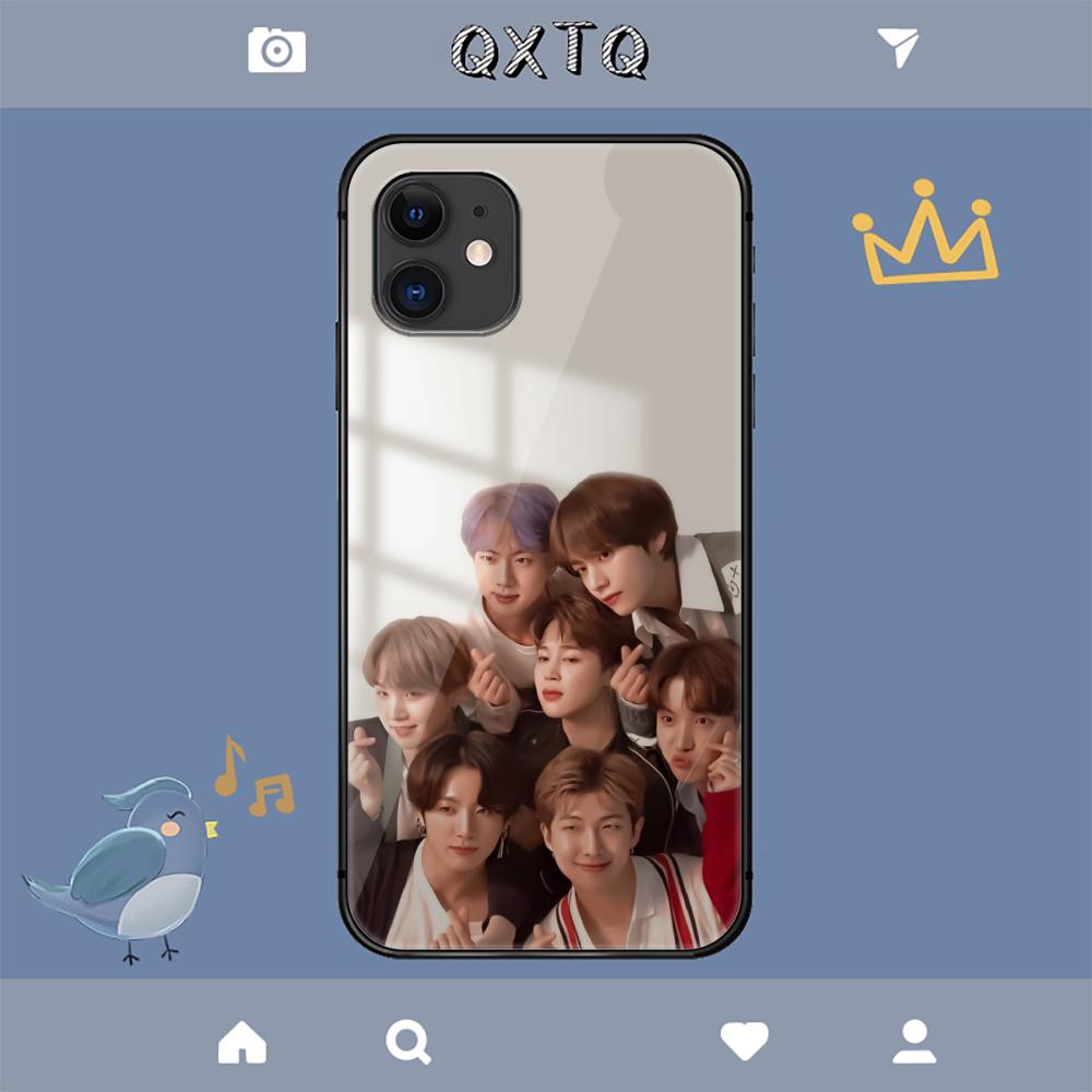 Buy Stray Kids SKZ Kpop Tempered Glass Phone Case Cover For IPhone ...