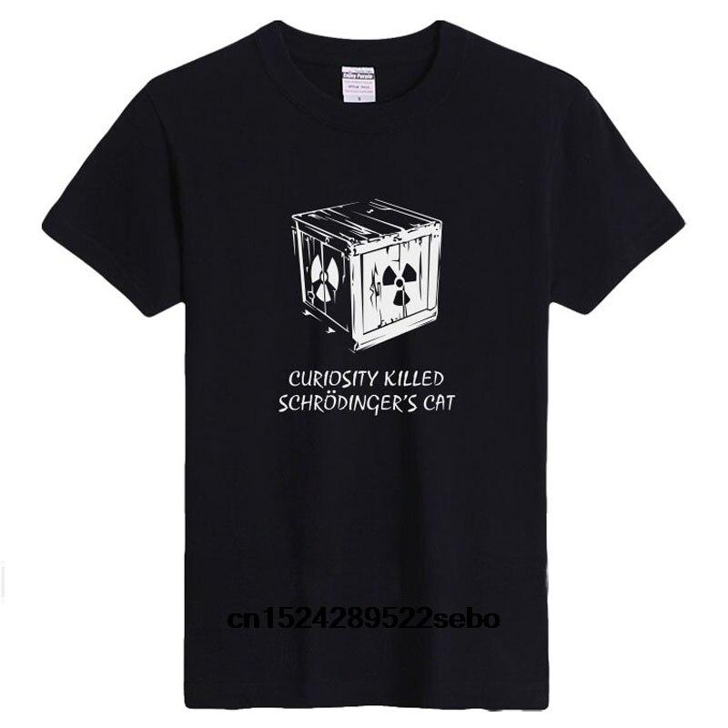 Buy Men Premium Cotton Curiosity Killed Schrodinger Cat T Shirt Men ...