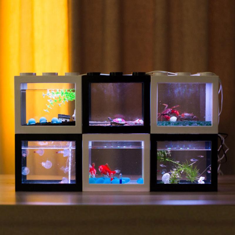 Buy Stacking Fish Bowl Aquarium Green Plants Micro Landscape Seaweed ...