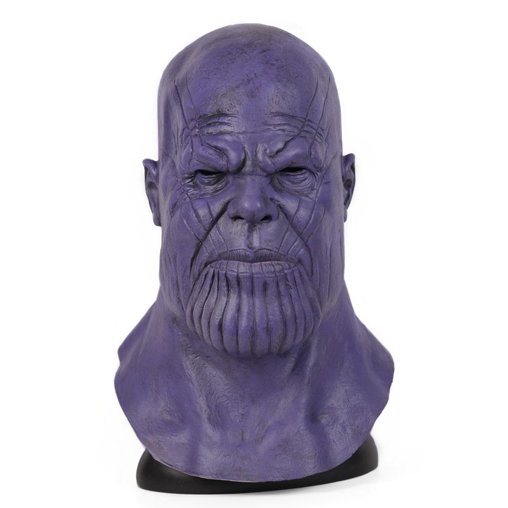 Buy Thanos Mask Helmet Full Helmet Halloween Cosplay Latex Party Mask ...