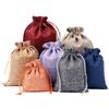 Buy 5PC Drawstring Gift Bag Pocket Fabric Storage Bag Reusable Cotton ...