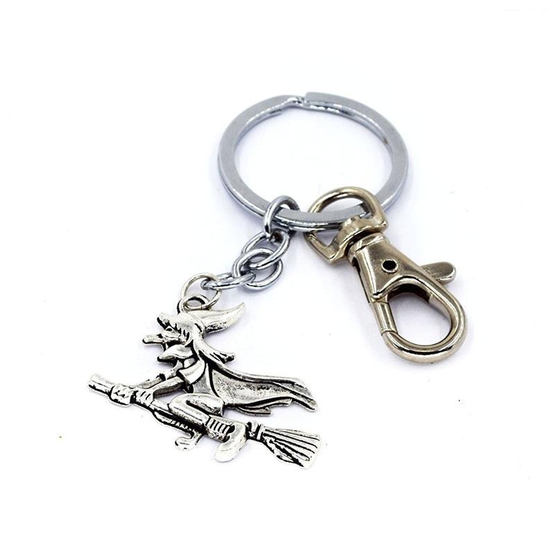 Buy Witch Keychain, Witch Jewelry, Witch Keyring, Halloween Keychain ...