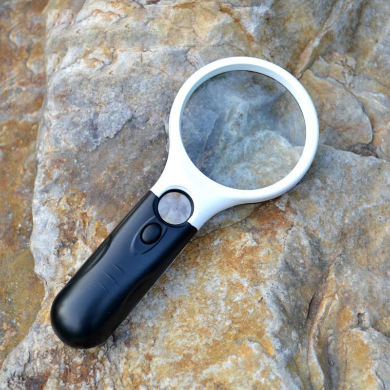 Cheap Magnifying Glass with Light Illuminated Magnifier with 3x 45x ...