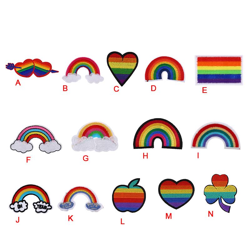 Buy Flag Rainbow Patch Clothing Patch Diy Embroidery Applique at ...