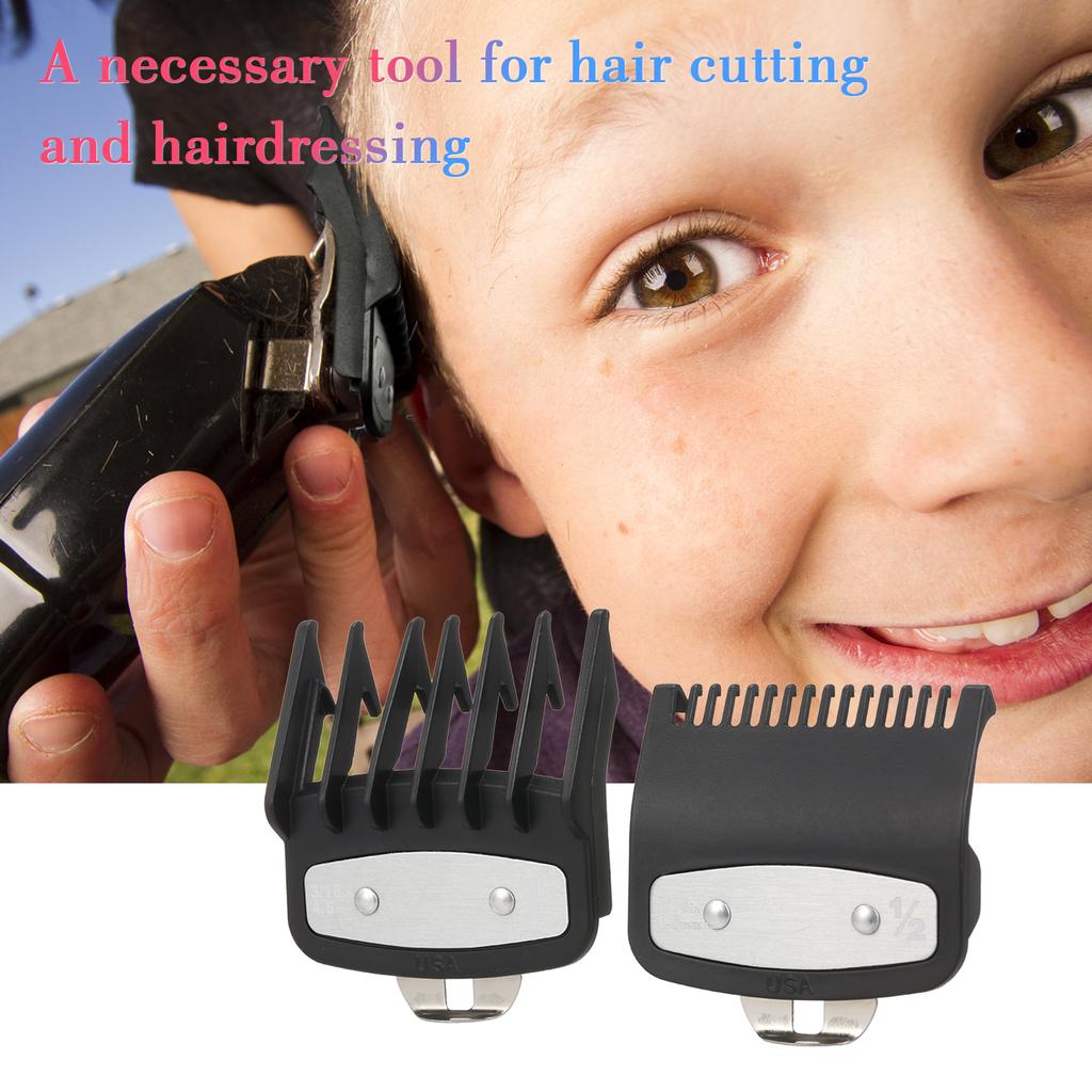 Buy 2pcs Cutting Guide Comb Hair Clipper Limit Comb Guide Attachment ...