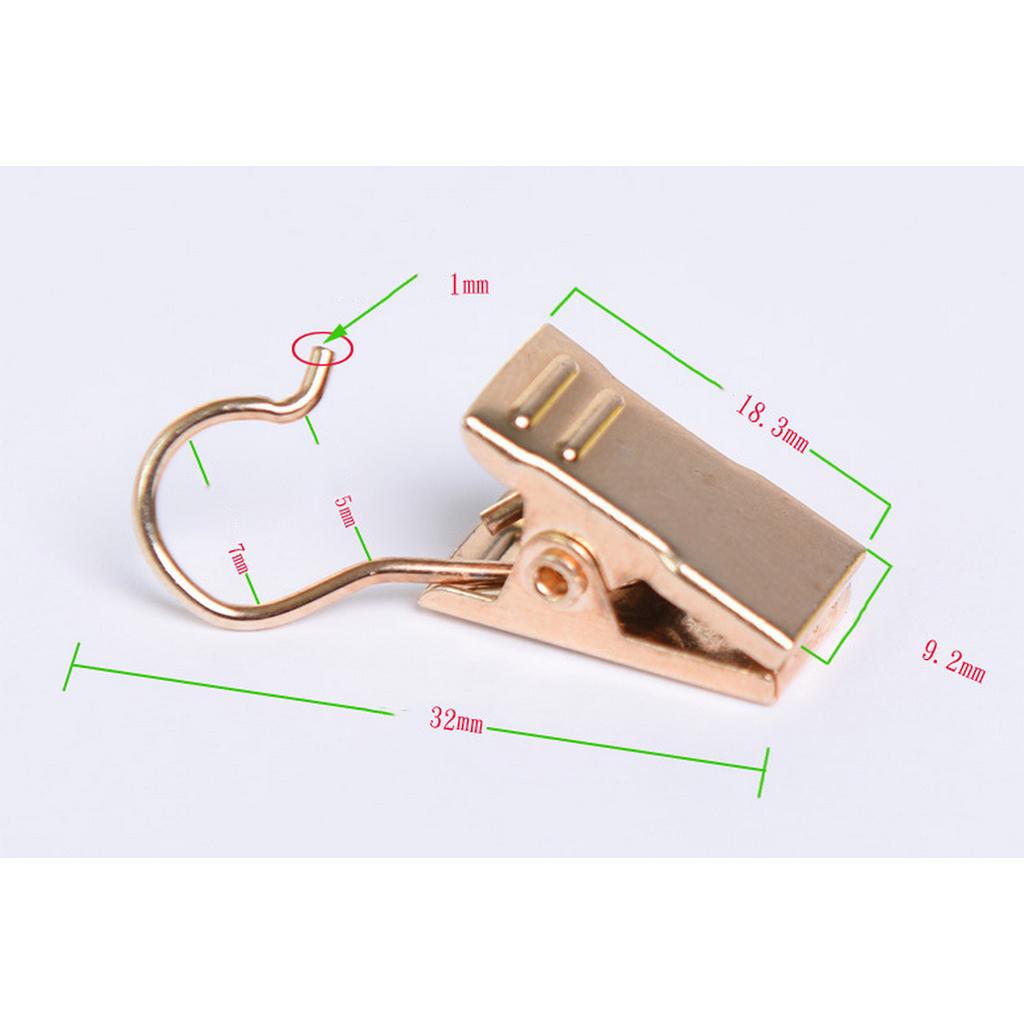 Buy 20Pieces Heavy Duty Curtain Clips with Hook Spring Clamps Hanger ...