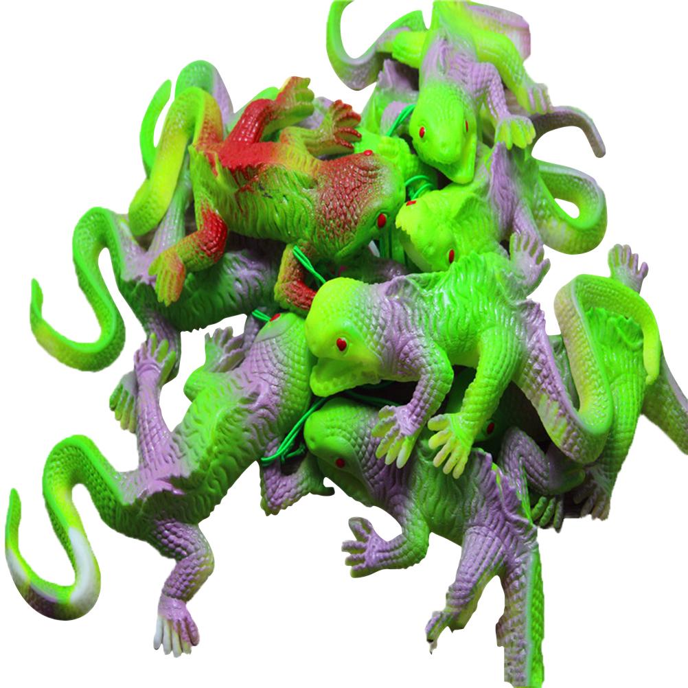 Buy 10pcs Halloween Chameleon Scary Simulation Fake Rubber Chameleon ...