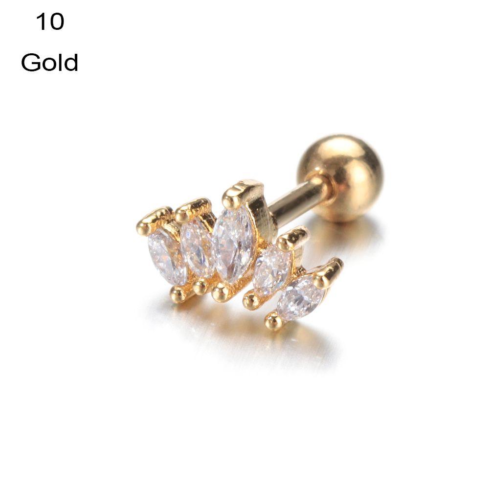Satın alın Heart Women Girl Cross Flower Crown Stud Earrings Body ...