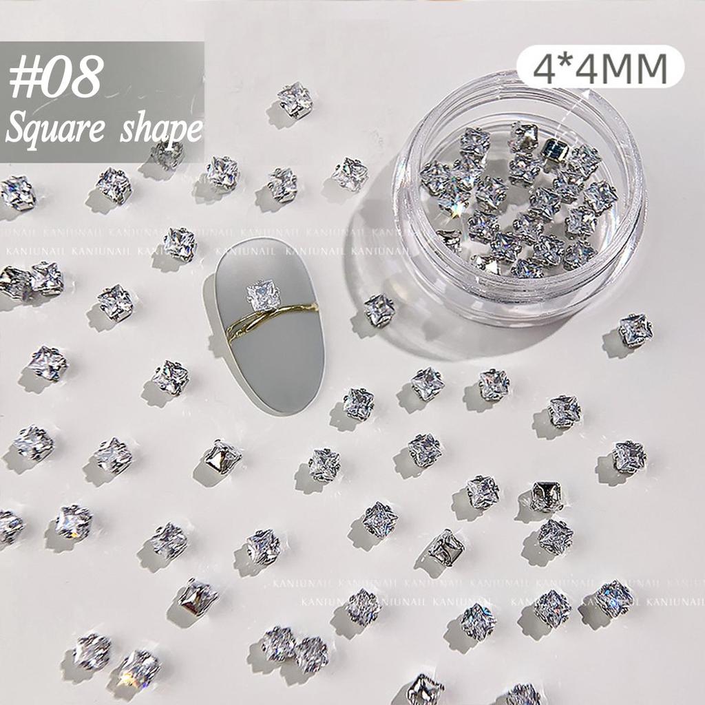 Buy 10 Pcs/Set New DIY Multi-Size 3D Mini Zircon Nail Diamonds Nail ...