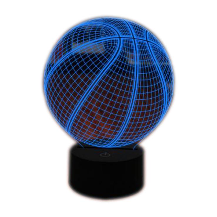 Basketball 3D Night Light, Light Up Basketball Gifts 3D Illusion Lamp ...