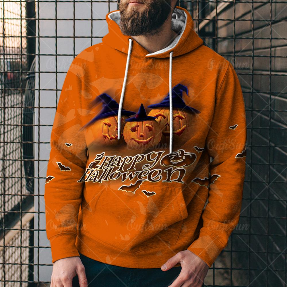 Buy Fashion Sweater Street Halloween Pumpkin Head Series 3D Printing ...