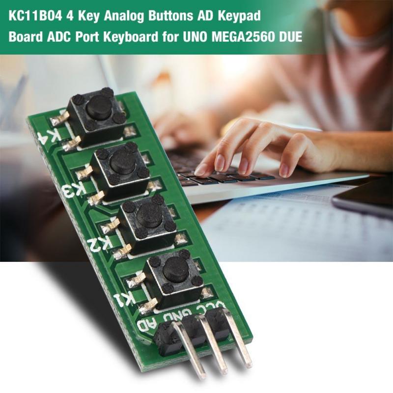 KC11B04 4 Anahtar Analog Düğmeler AD Tuş Takımı Kartı UNO MEGA2560 DUE ...