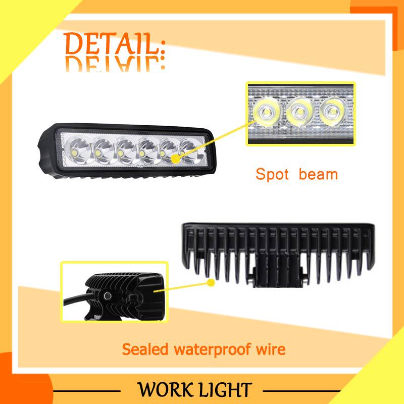 Buy 18w 6inch Led Lighting Equipment Work Light Vehicle Parts ...