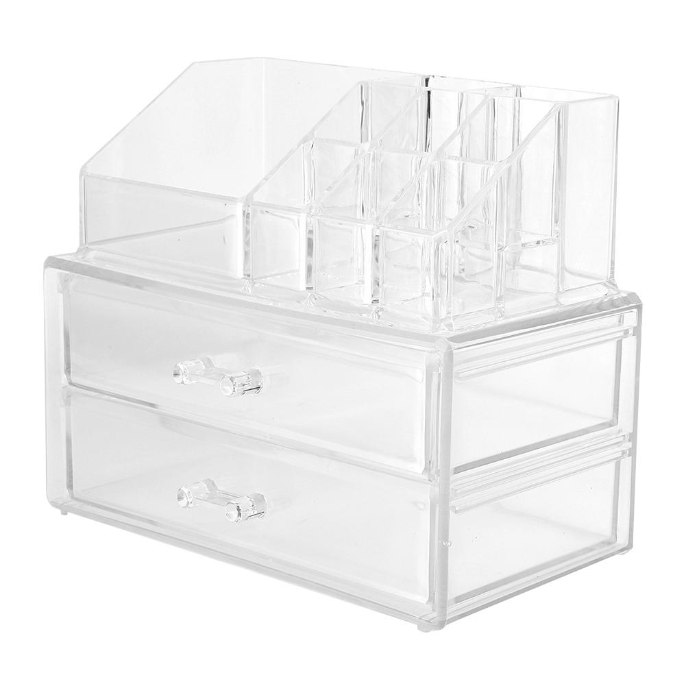 Buy Transparent Cosmetics Storage Box Drawer Lotion Holder Container ...
