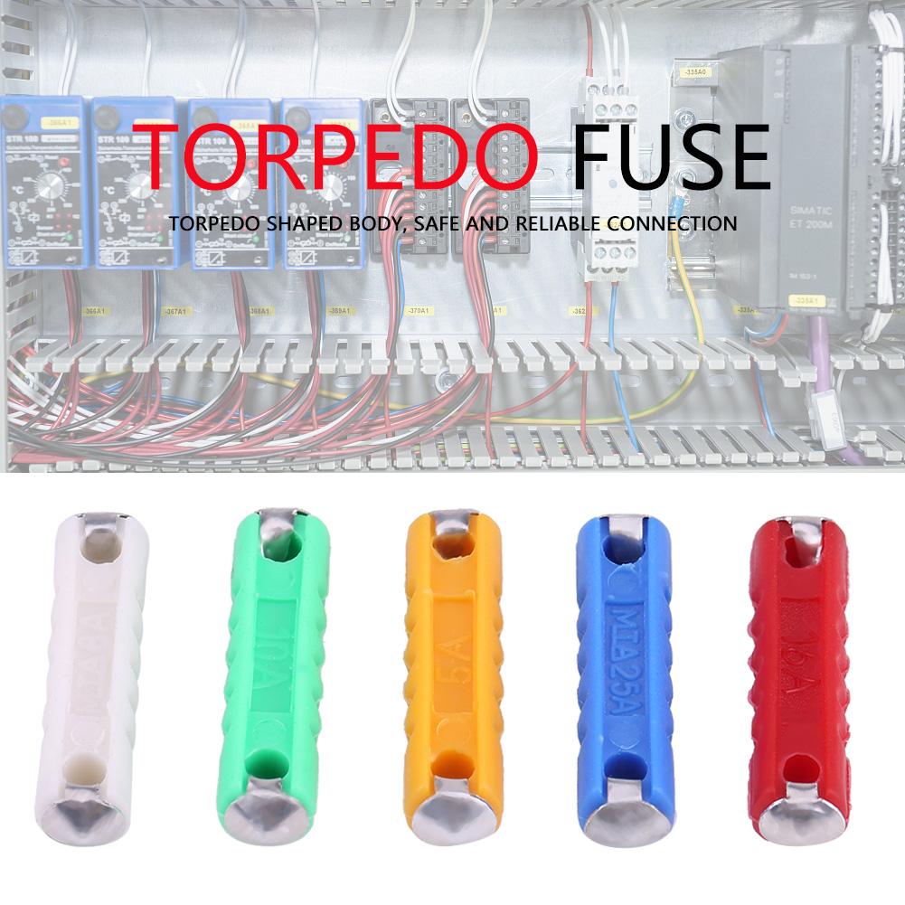Buy 200Pcs Multicolor Torpedo Shaped Car Fuses Assortment Kit for ...