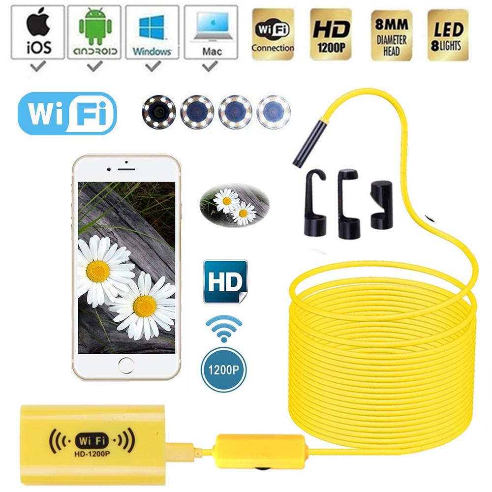 Buy IP68 Waterproof 1200P Wireless Inspection Wifi Endoscope USB ...