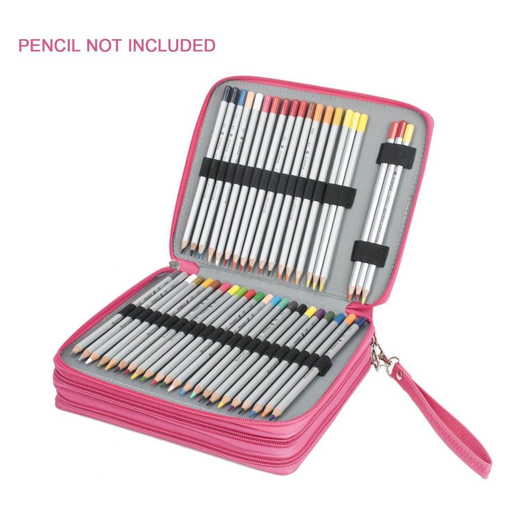 Cheap Student Pencil Bag Pouch Stationary Case 120 Slots Zipped 3 ...