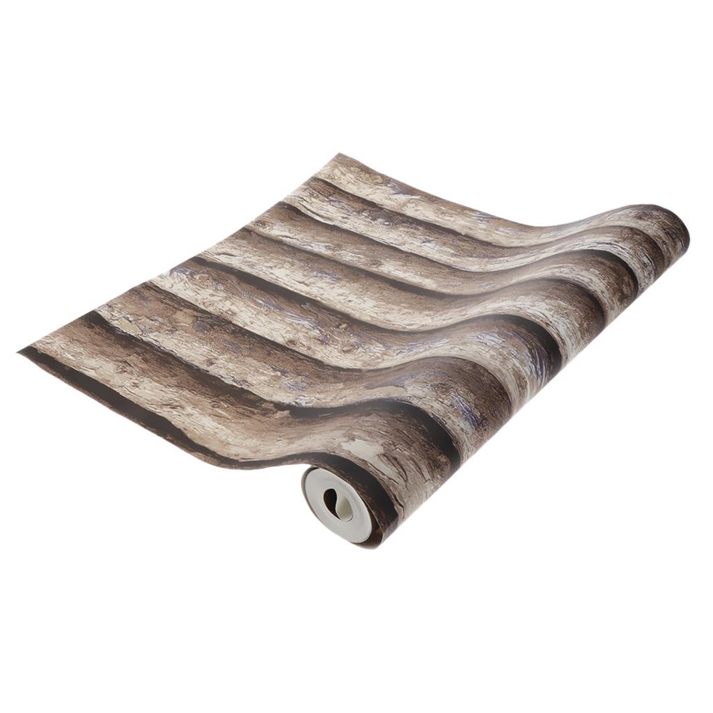Buy Retro Wood Grain Striped Tree Pattern Wallpaper Background Brown at ...
