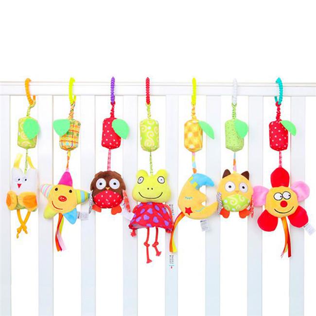 Buy Stroller Car Seat Travel Hanging Bell Toys Baby Ring Handbell ...