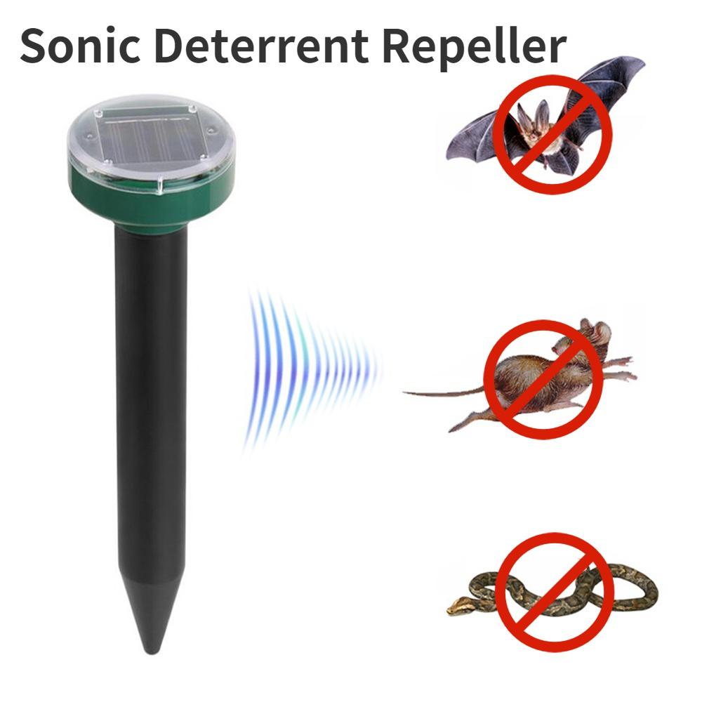 Buy Practical Solar Mole Repellent Sonic Deterrent Repeller Snake ...