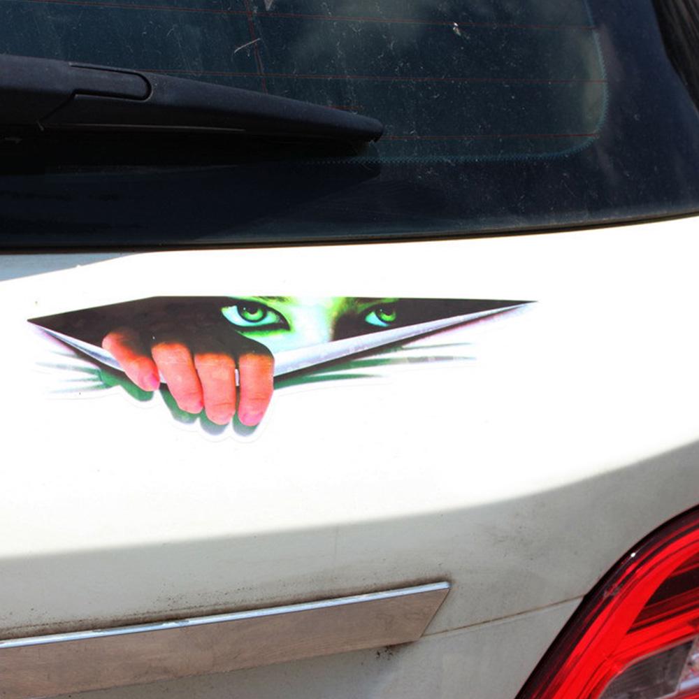 Buy Multi-function Funny 3D Car Stickers Creative Beauty Eyes Peeking ...