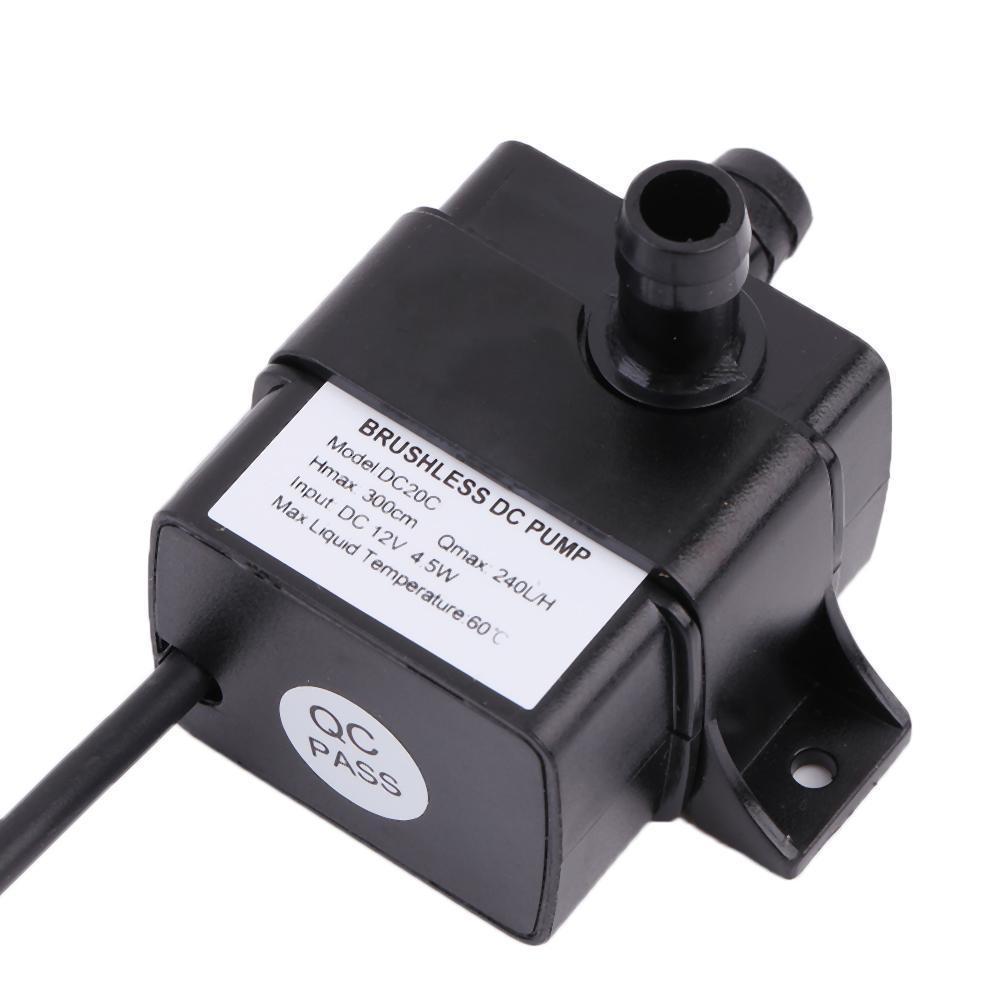 240L/H DC 12V 2Phase CPU Cooling Car Brushless Water Pump Waterproof ...