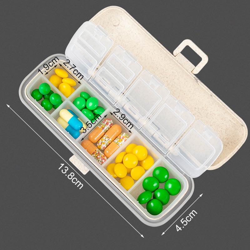 Buy Pill Sealed Travel Box Tablet Case Dual Holder Portable Container ...