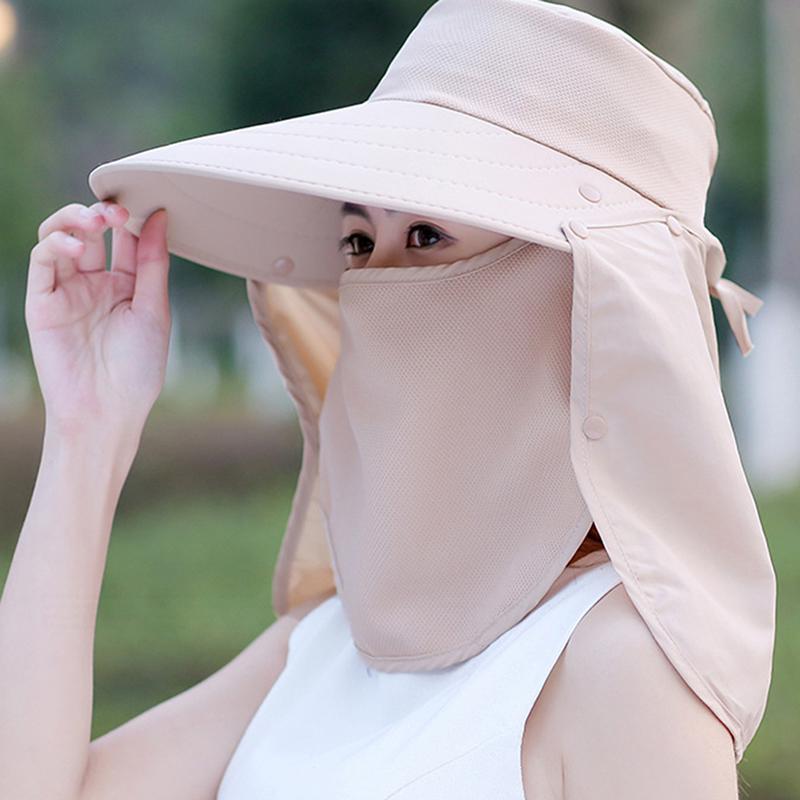 Buy 360 degreeOutdoor Uv Protection Ear Flap Neck Cover Sun Hat Cap ...
