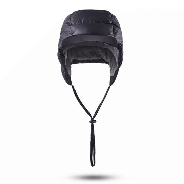 Cheap New Down Hat With Ear Flaps Warm Outdoor Sport Cap Winter ...