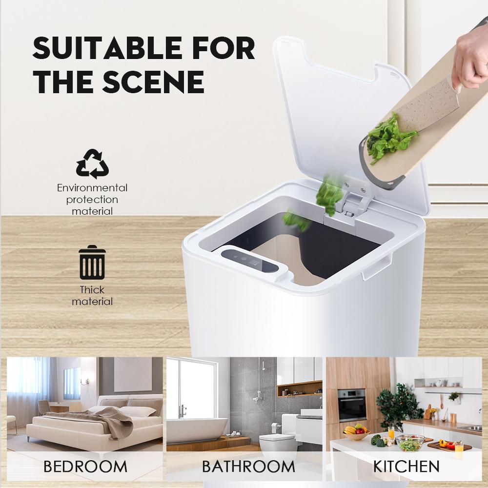 Automatic Touchless Intelligent induction Motion Sensor Kitchen Trash ...