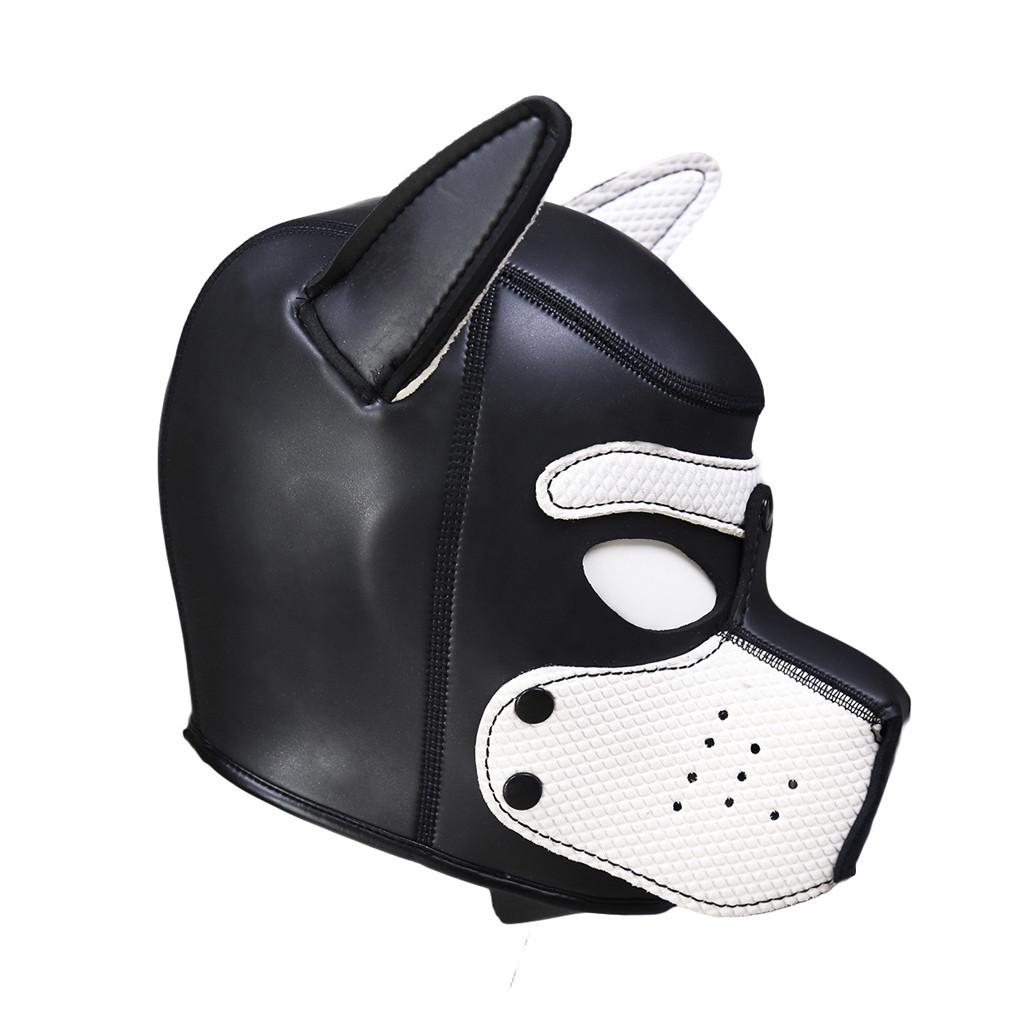 Sexy Cosplay Role Play Dog Full Head Mask Padded Rubber Puppy play Soft ...
