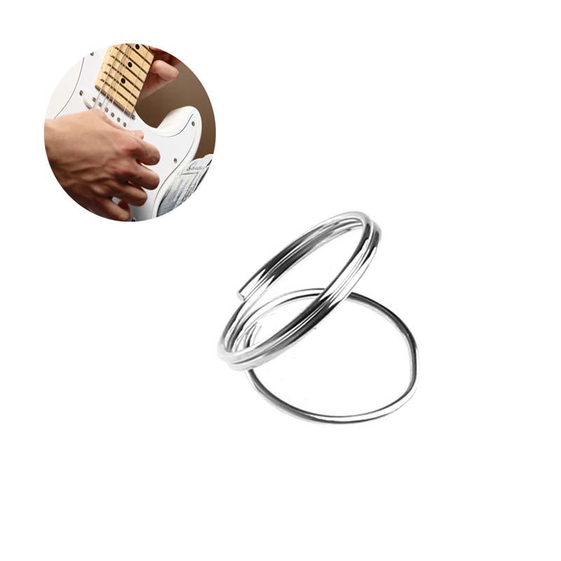 Buy 4pcs Guitar Bass Metal Finger Pick Protector Guard Plectrum Silver ...