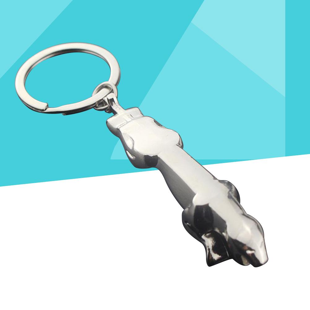 1pcs Leopard Keychain Cool Metal Animal Car Keyring Purse Bag Decor ...