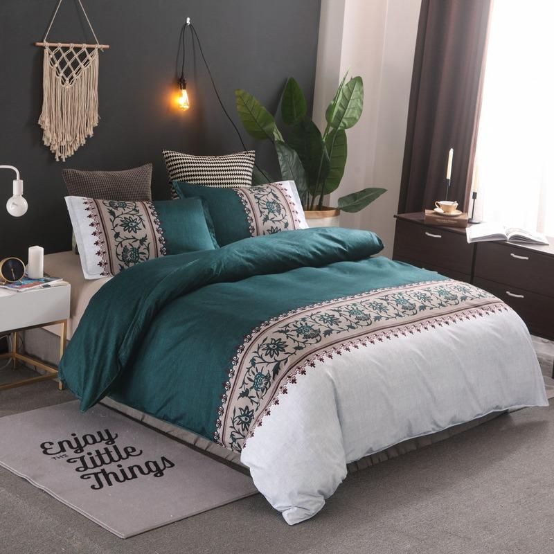 Buy Bedding Sets Simple Plain Quilt Pillow Cover Living Room Supply ...