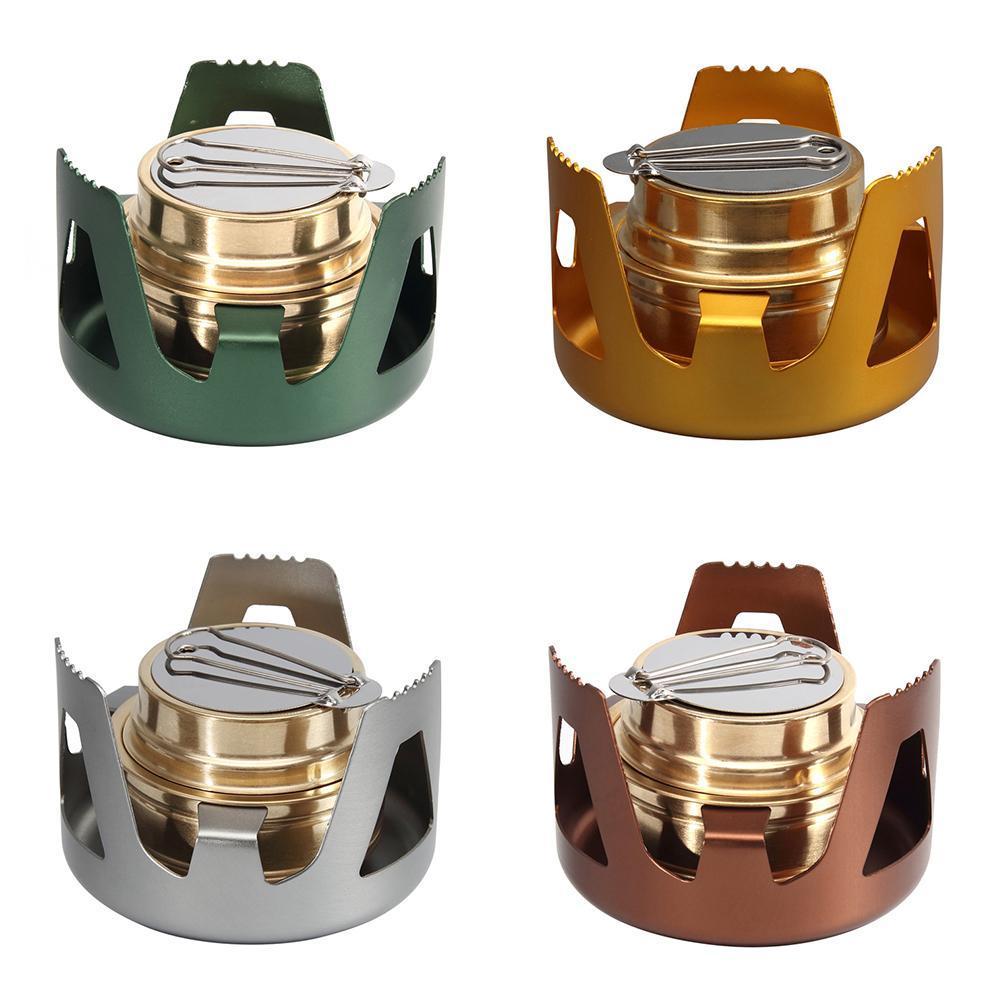 Buy Mini Alcohol Stove Portable Foldable Handle Outdoor Ultra Light ...