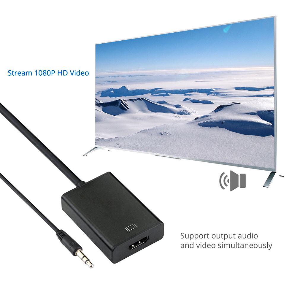 Buy VGA Male to HDMI HD Video Converter Cable Output 1080P HD+ Audio AV ...