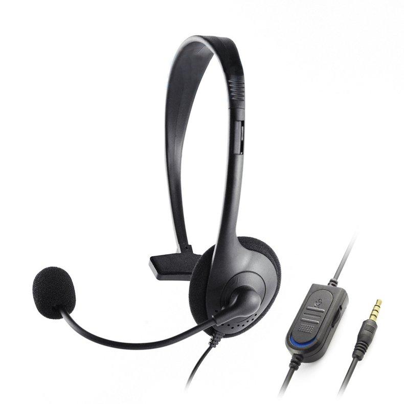 Buy For Ps4 Headset Single-Sided Headset Wired 3.5 With Wheat Headset ...
