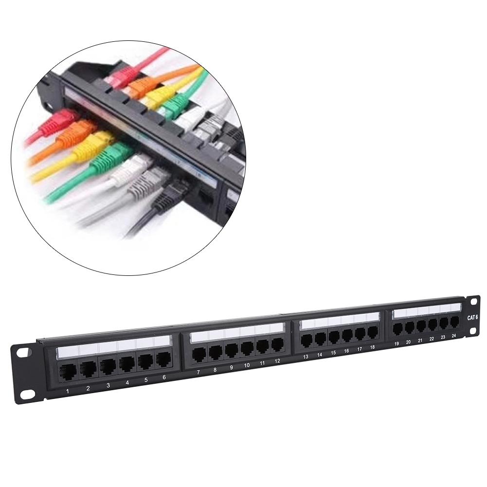 Buy CAT6 Cable Rack, 24 Port Data Patch Panel, Machine Room ...