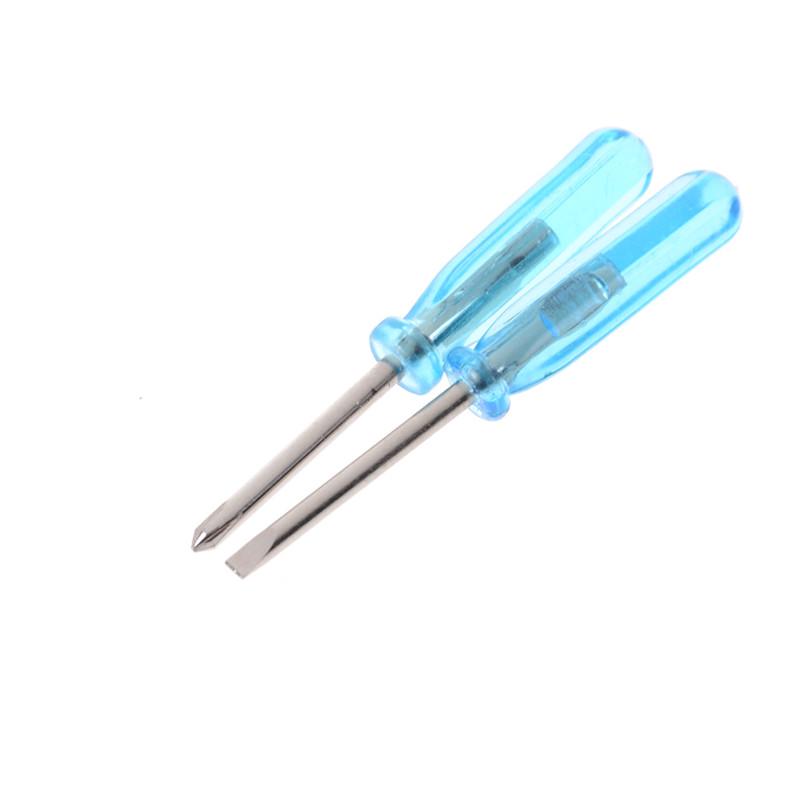 Buy 10Pcs Plastic Handle Stubby Mini Pocket Cross Flathead Screwdriver ...