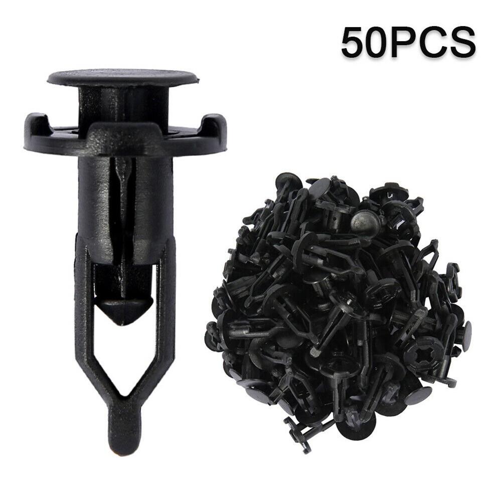 Buy 50X Car Fastener Clips Plastic Push Pin Retainer Rivet Door Trim ...
