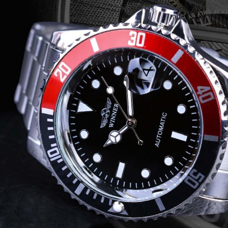 Buy Stainless Steel Band Calendar Display Classic Men Automatic ...