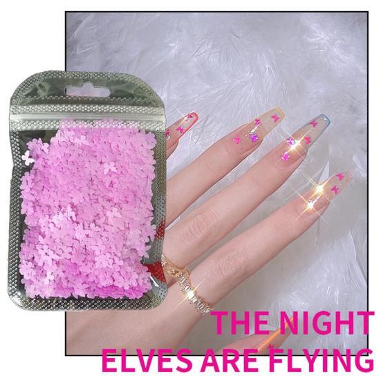 Decorative Nail Glitters Butterfly Shape Spangles Polish Manicure Nails ...