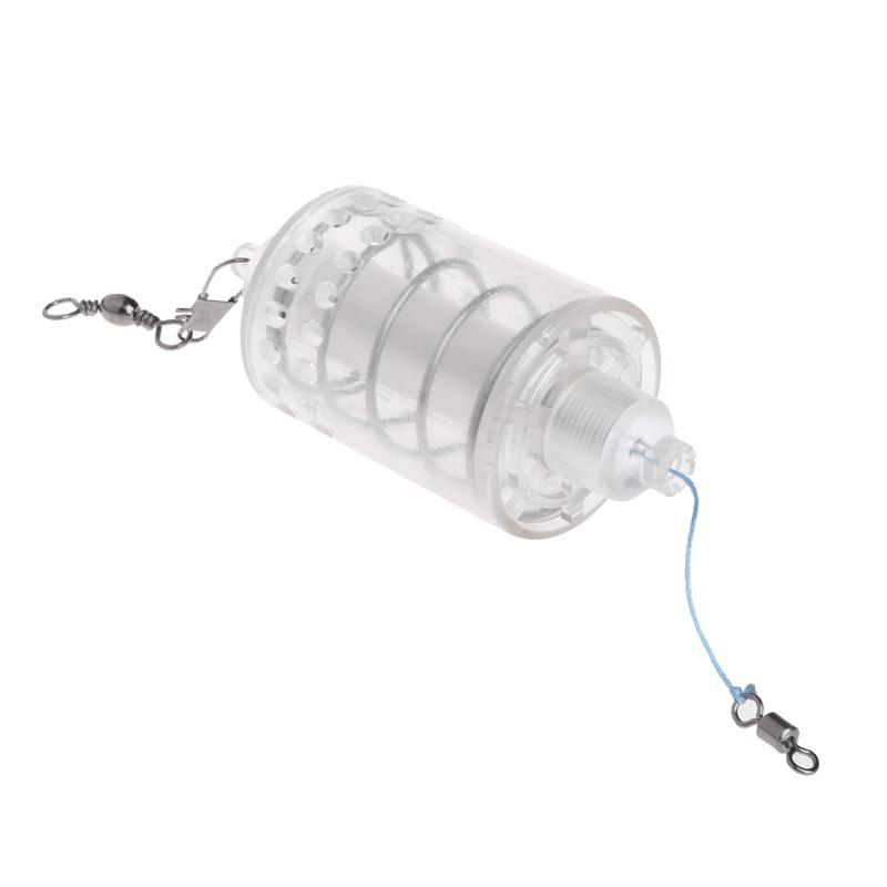 Buy Fishing Feeder Automatic Tackle Stainless Steel Trap Spring Cage ...